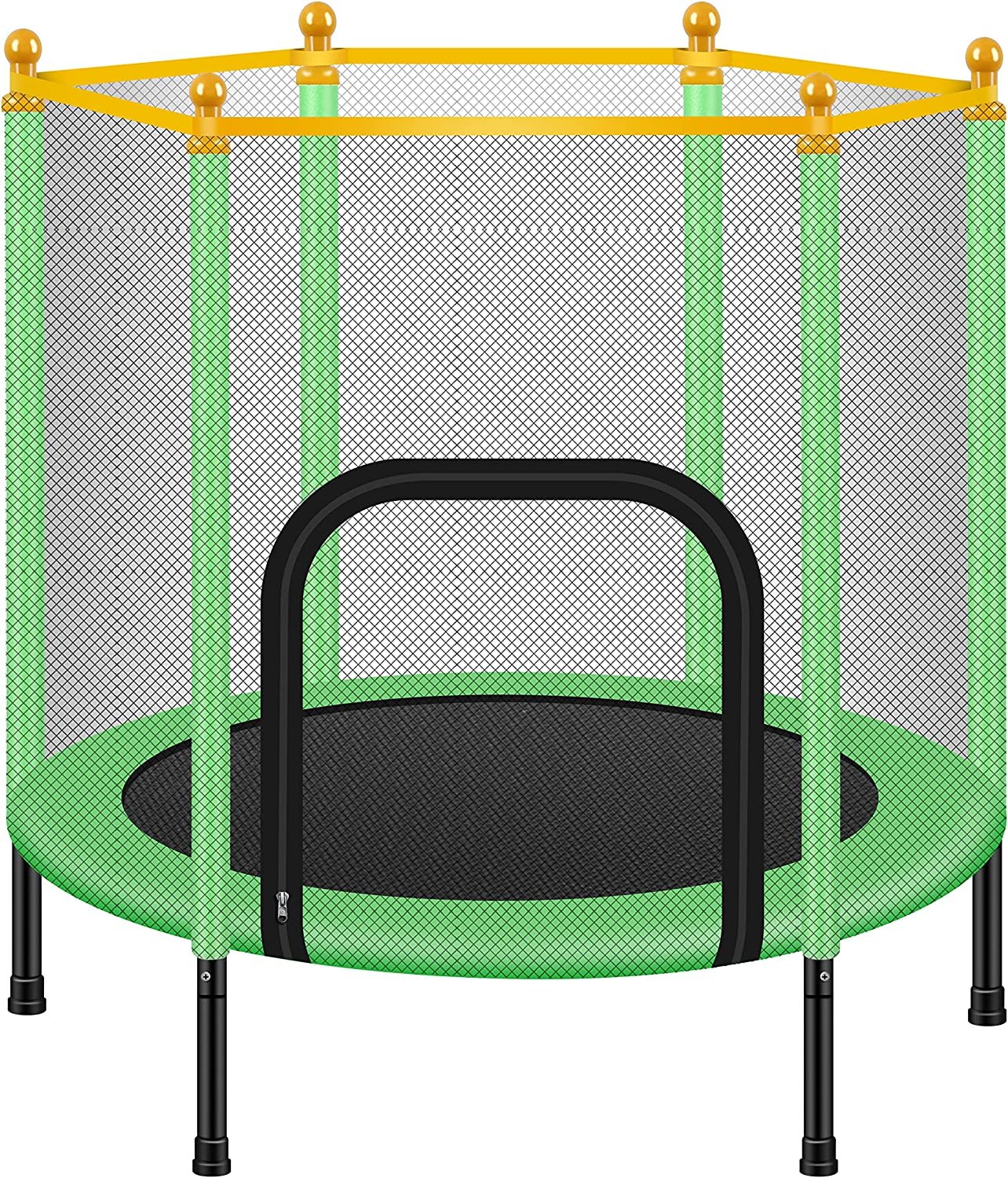 4.5 FT Trampoline for Kids 55“ Trampoline with Safty Enclosure Net ...